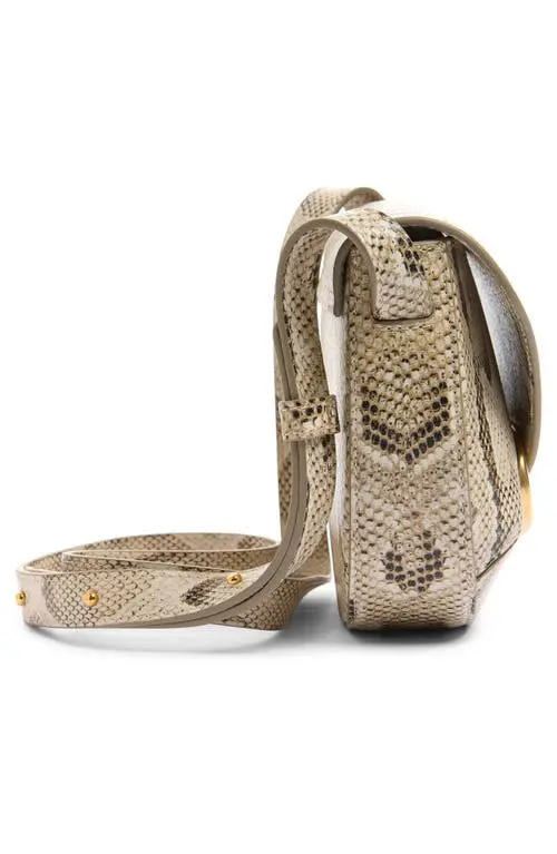WANDLER Small Veneto Snakeskin Leather Crossbody Bag