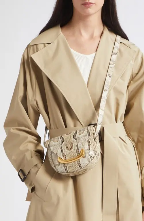 WANDLER Small Veneto Snakeskin Leather Crossbody Bag