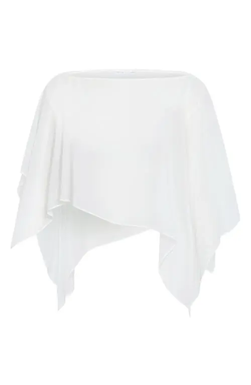 City Chic Chiffon Asymmetrical One-shoulder Poncho