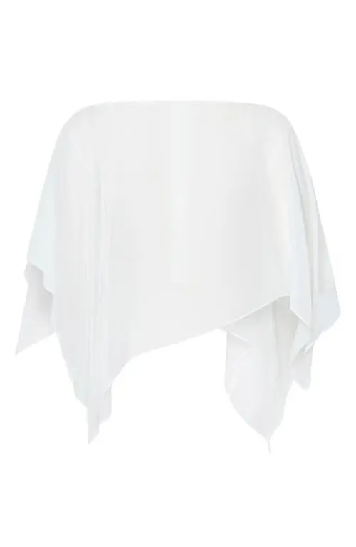 City Chic Chiffon Asymmetrical One-shoulder Poncho