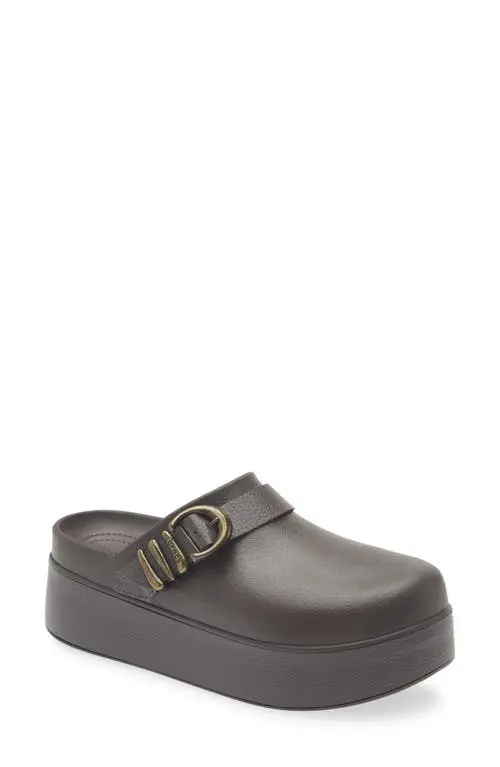 CROCS Dylan Boho Buckle Platform Clog - Espresso