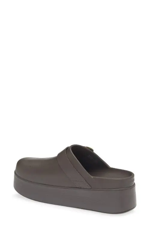 CROCS Dylan Boho Buckle Platform Clogs - Espresso