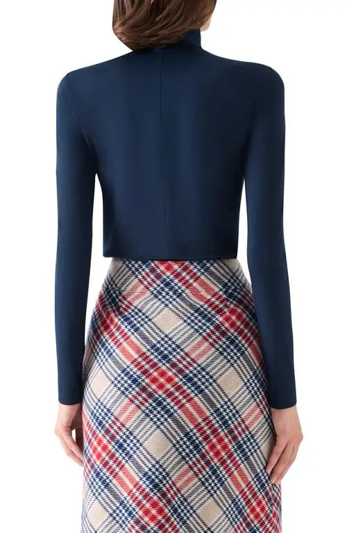 Akris Jersey Turtleneck - Navy