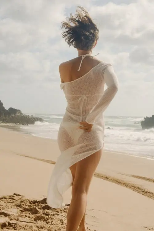 H&m Loose-knit Beach Dress