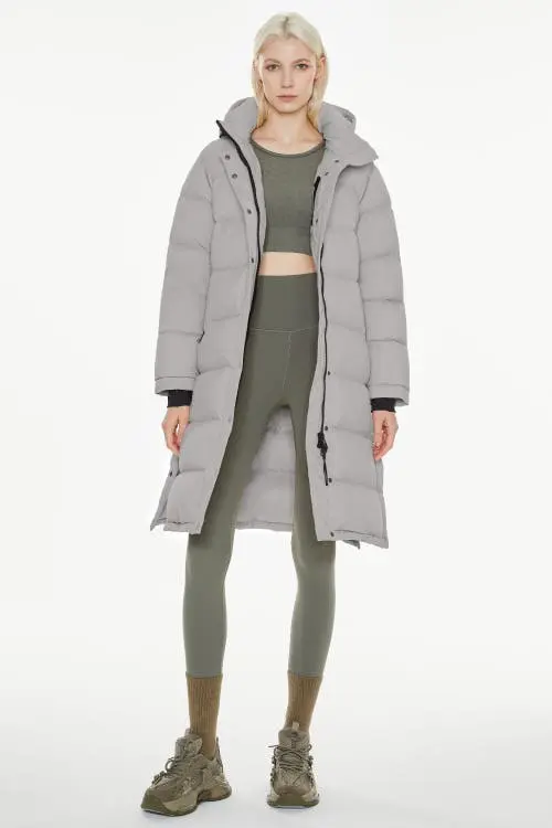 OROLAY Puff-o® Mid-length Down Puffer Jacket - Gray