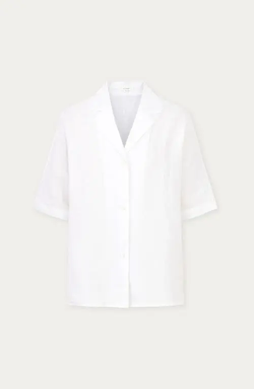 JUANA Hemp Camp Shirt - White
