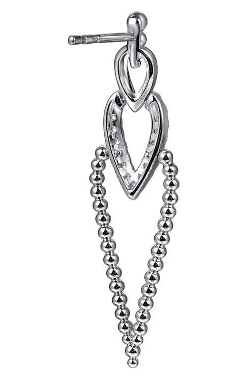GABRIEL & CO. White Sapphire Drop Earrings