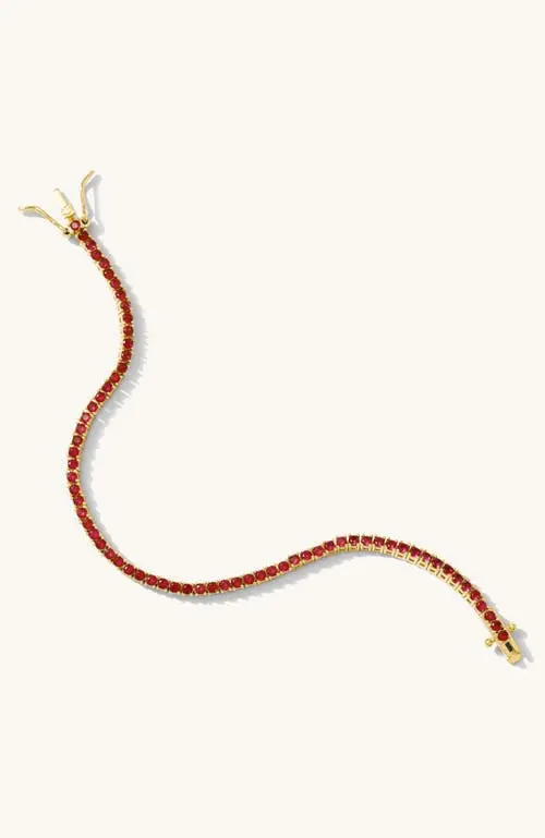 BEADS BY TARA Everyday Tennis Bracelet - Ruby