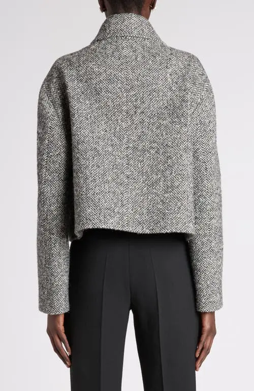 Valentino Garavani Chevron Virgin Wool Blend Jacket
