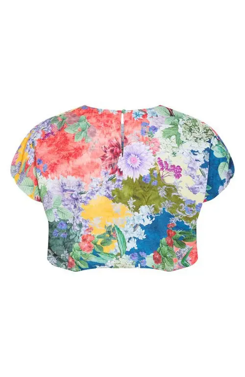 City Chic Sarina Cotton Crop Bubble Top