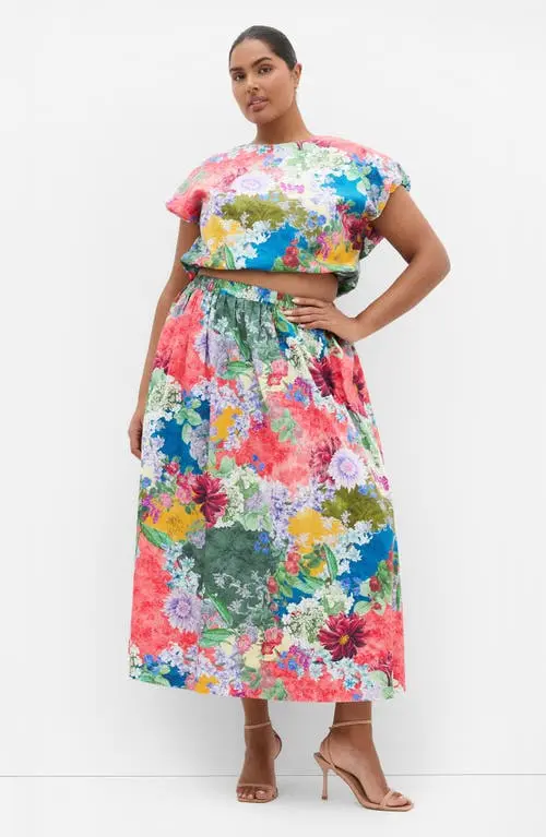 City Chic Sarina Cotton Crop Bubble Top