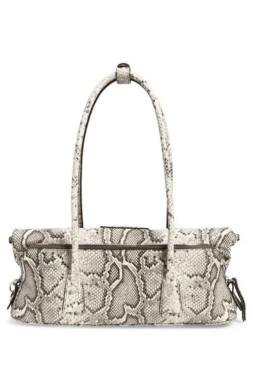 MAISON MARGIELA 5ac Snakeskin Embossed Leather Shoulder Bag