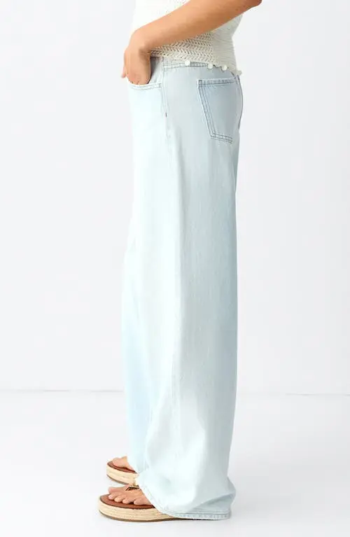 Mango High Waist Straight Leg Jeans