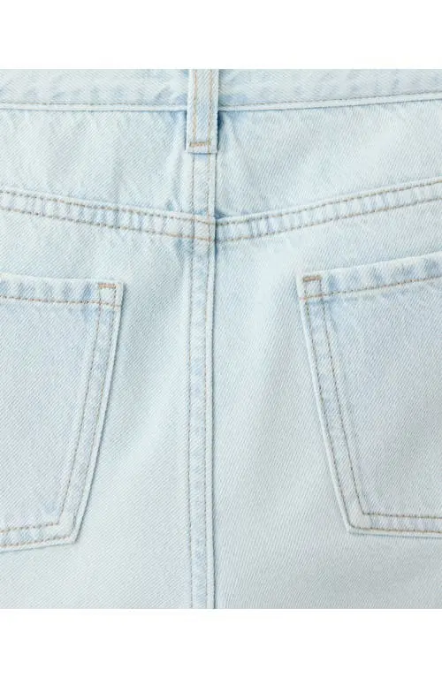 Mango High Waist Straight Leg Jeans