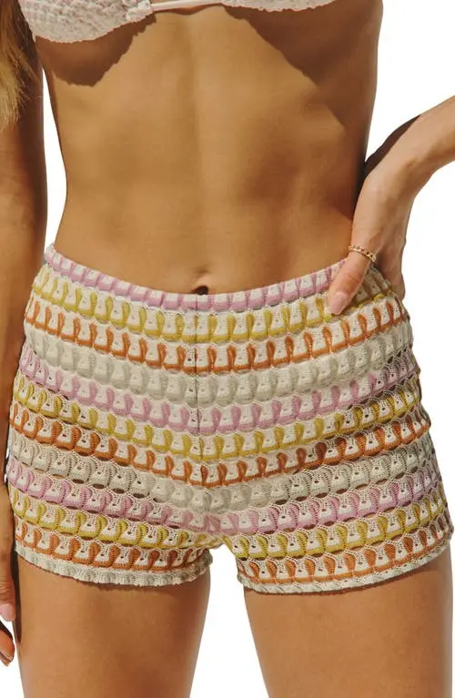 VICI Capri Calling Crochet Shorts