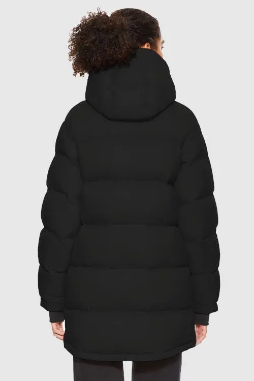 OROLAY Puff-o® Hip-length Down Puffer Jacket - Black