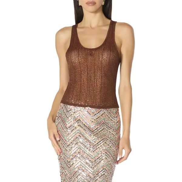 AFRM Akers Pointelle Knit Tank - Cappuccino
