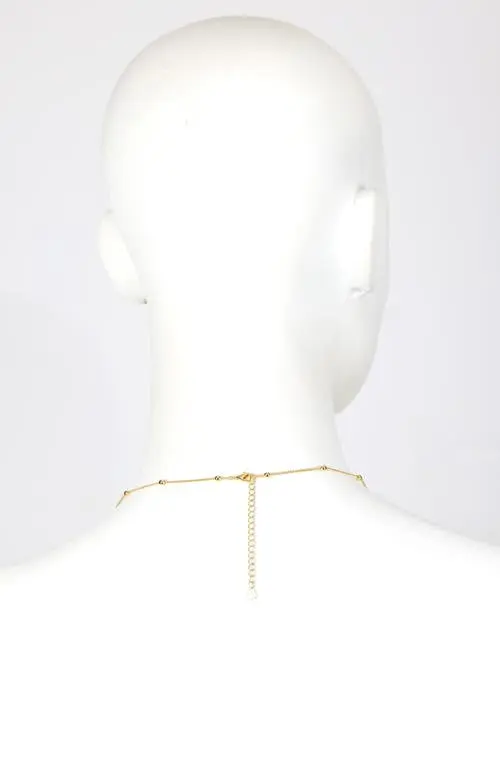ATHRA LUXE Layered Pavé Cross Necklace