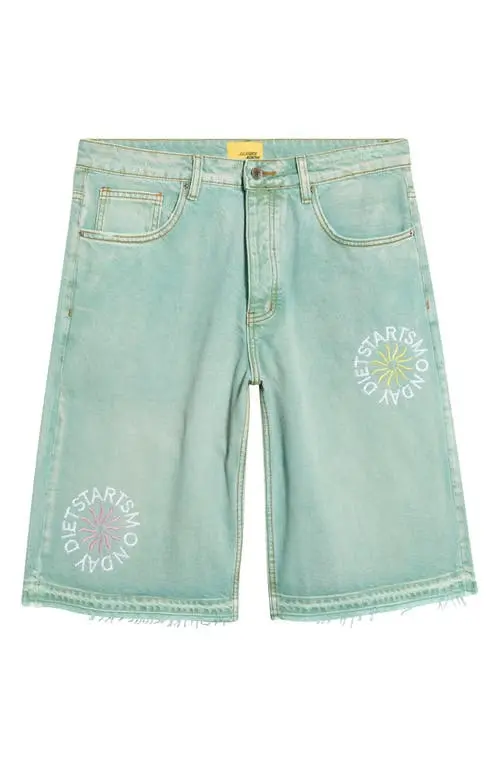 DIET STARTS MONDAY Sol Raw Hem Denim Shorts