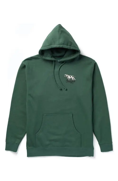 SEAGER CO Pointed Cotton Blend Graphic Hoodie