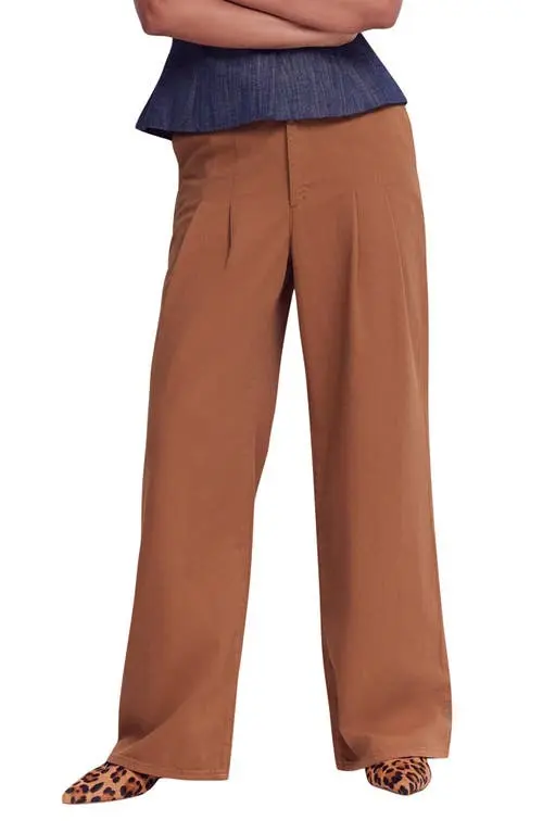 Boden Mayfair Pleat Detail Wide Leg Trousers