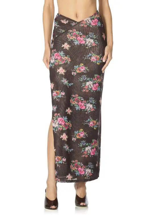 AFRM Laconia Maxi Skirt - Java Snake Floral