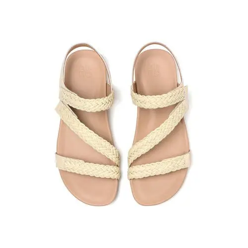 ABEO Oasis Braided Strap Sandals - Sand - Regular