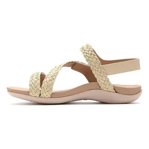 ABEO Oasis Braided Strap Sandals - Sand - Regular