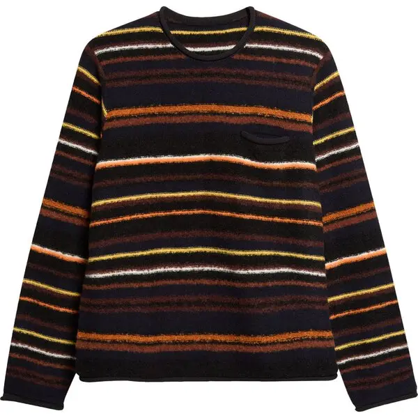 Sacai Stripe Mixed Knit Pullover