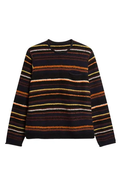 Sacai Stripe Mixed Knit Pullover