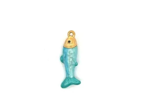 GEMINI JEWELRY Enamel Coastal Fish Charm