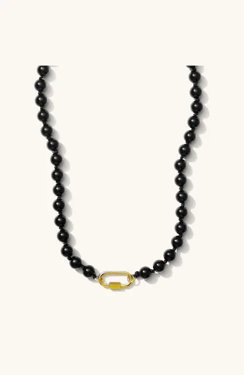 BEADS BY TARA Porto Necklace - Obsidian