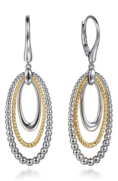 GABRIEL & CO. 14k Gold And Drop Earrings