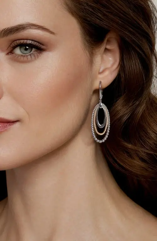 GABRIEL & CO. 14k Gold And Drop Earrings
