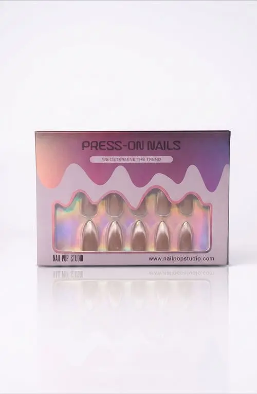 NAIL POP STUDIO Almond Press On Nails - Knightshield
