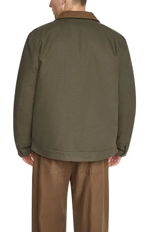 LEVI'S Cotton Canvas Zip Jacket - Olive