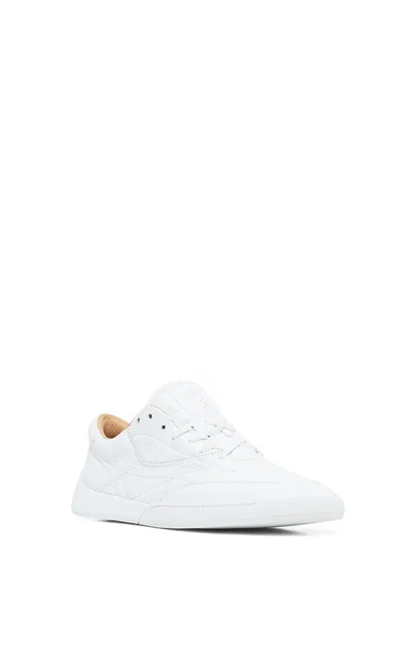Gabriela Hearst Ohio Limited Edition Slip-on Sneaker In Textured Leather - White