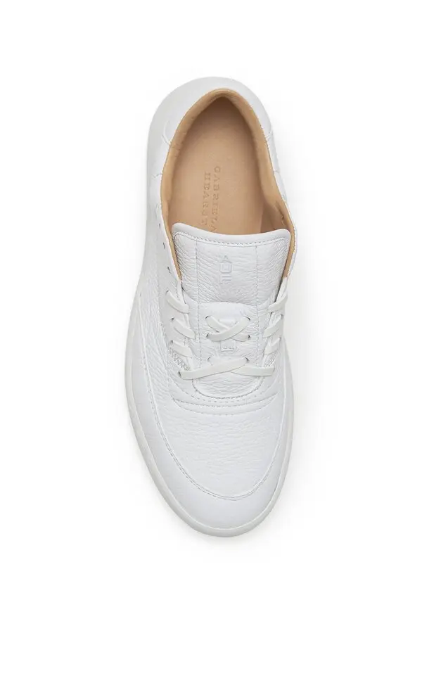 Gabriela Hearst Ohio Limited Edition Slip-on Sneaker In Textured Leather - White