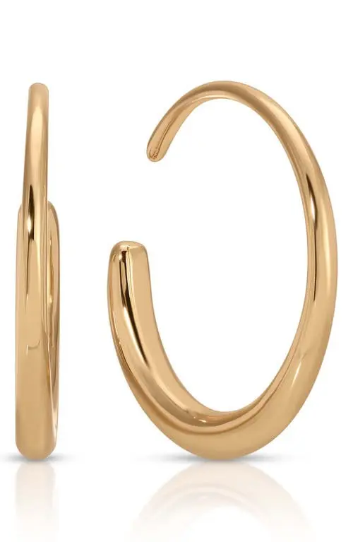 Ettika Circle Threader Hoop Earrings - Gold