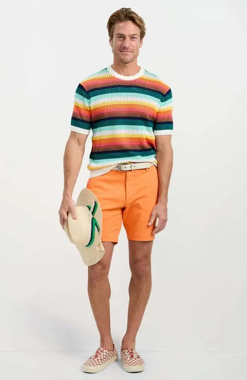 Mr Turk Carlos Short-sleeve Mesh Crewneck - Multi