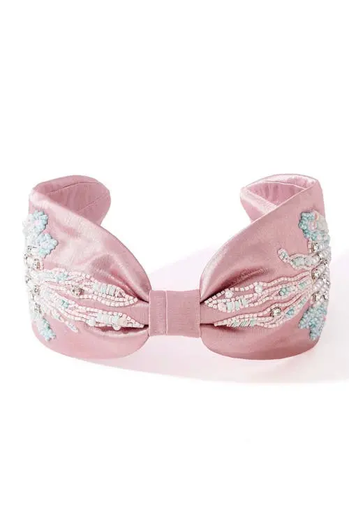HAIR DRAMA CO Embellished Knotted Hair Band