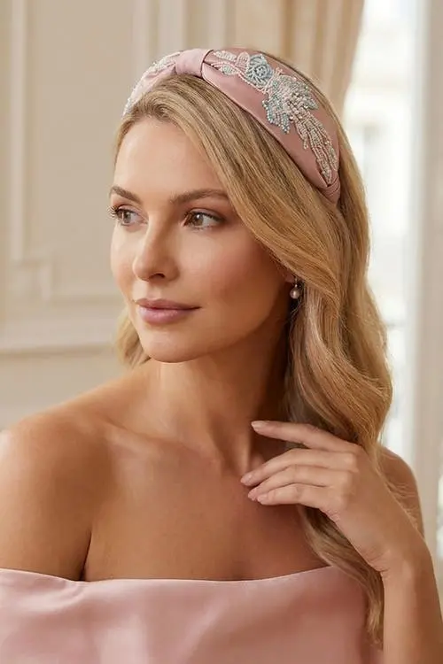 HAIR DRAMA CO. Embellished Knotted Hair Band