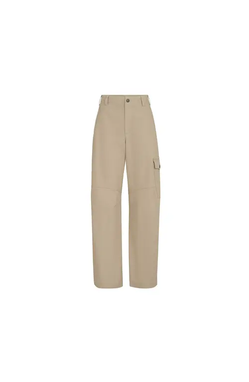 Brunello Cucinelli Délavé Cotton Canvas Cargo Barrel Trousers With Monili