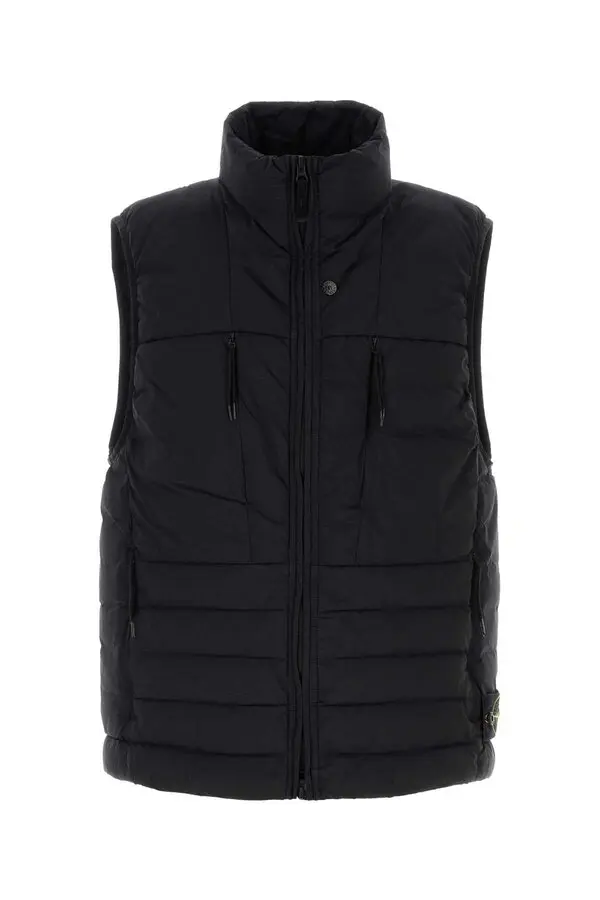 Stone Island Stretch Nylon Down Jacket - Black