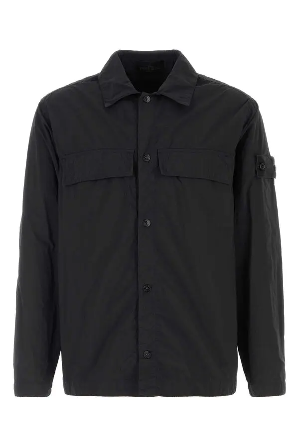 Stone Island Nylon Shirt - Black