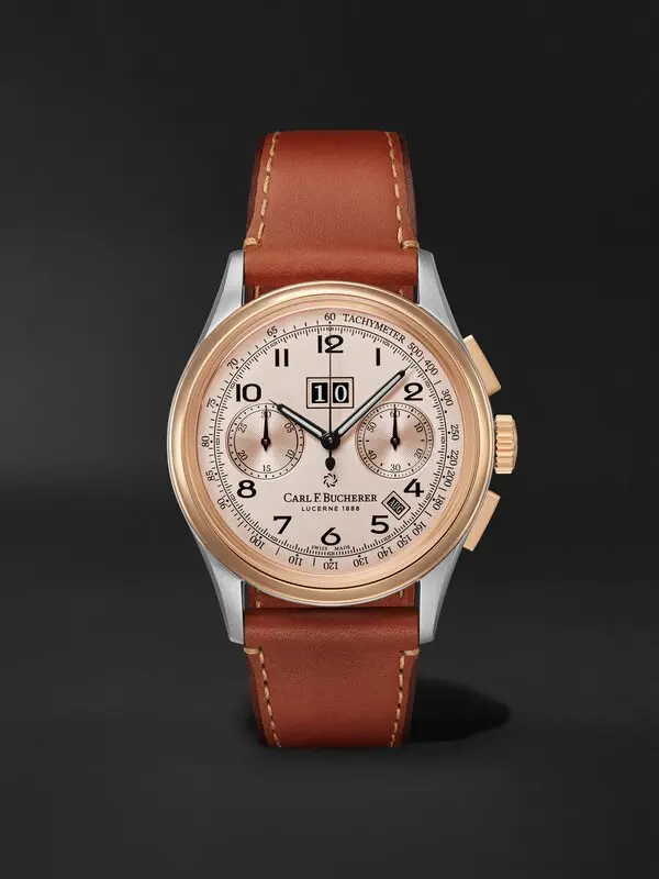 CARL F. BUCHERER Heritage Bicompax Annual Limited Edition Automatic Chronograph 18-karat Rose Gold And Stainless Steel Watch, Ref. 00.10803.07.42.01 - Neutrals