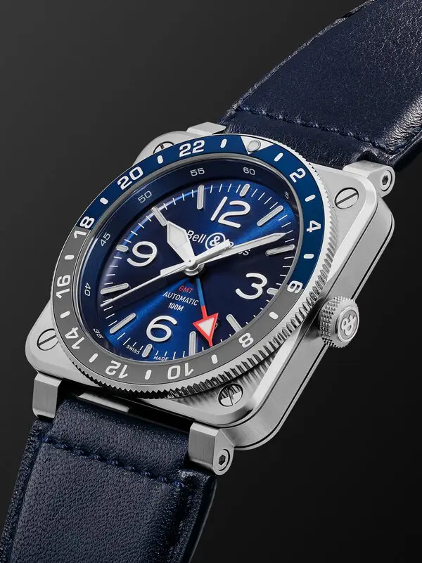 BELL & ROSS Br 03-93 Gmt Automatic Stainless Steel Watch