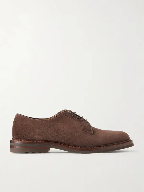 Brunello Cucinelli Suede Derby Shoes