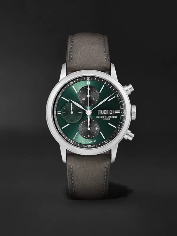 Baume & Mercier Classima Automatic Chronograph Stainless Steel Watch, Ref. 10783 - Green