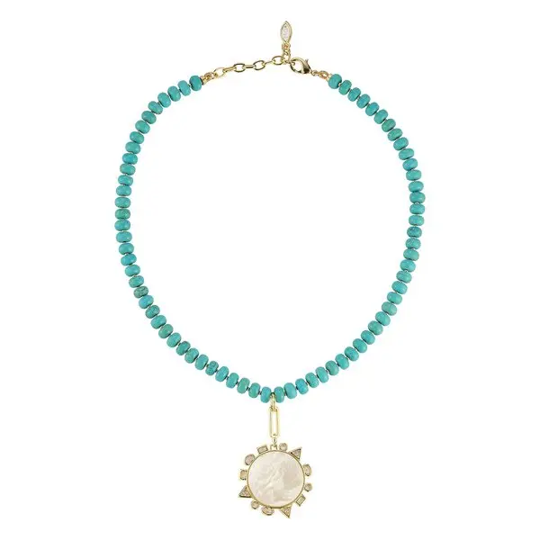 Mignonne Gavigan Semi Precious Turquoise Odyssey Necklace - One-color